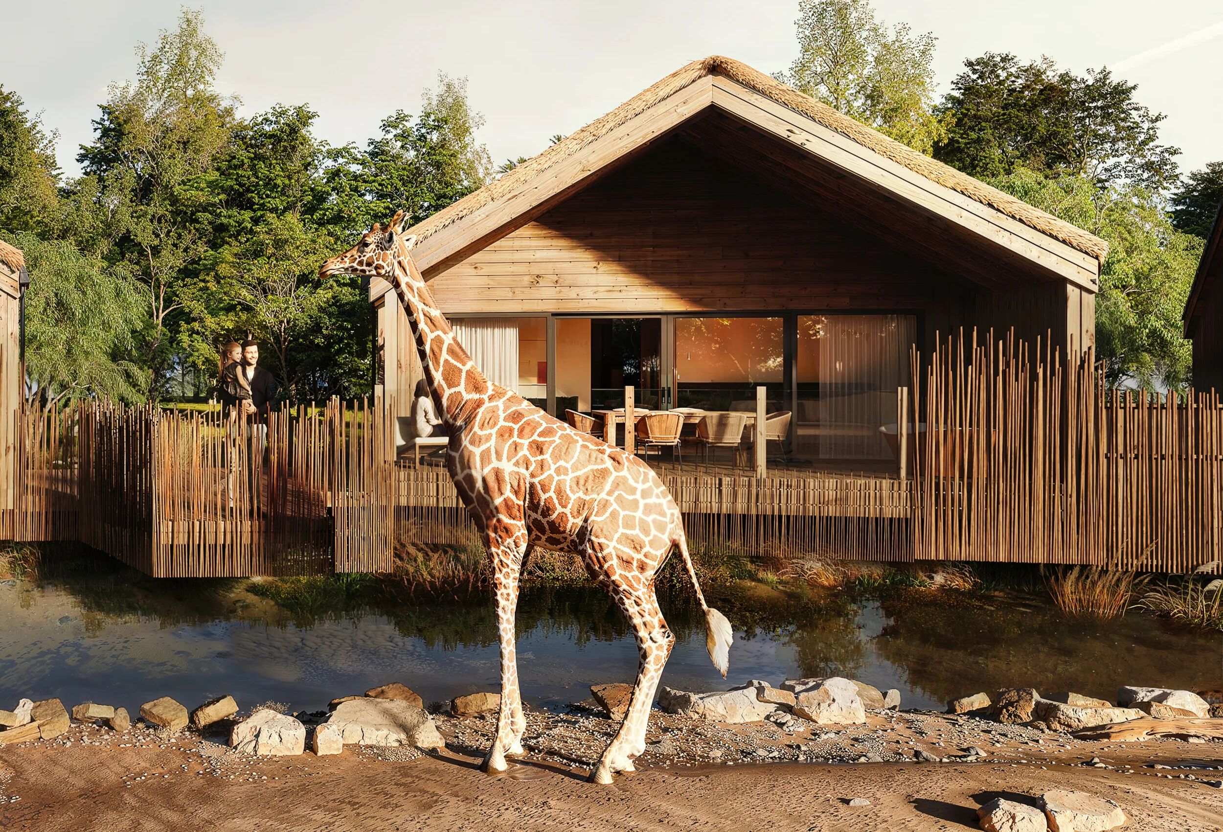 Chester Zoo releases new images of its luxury overnight lodges