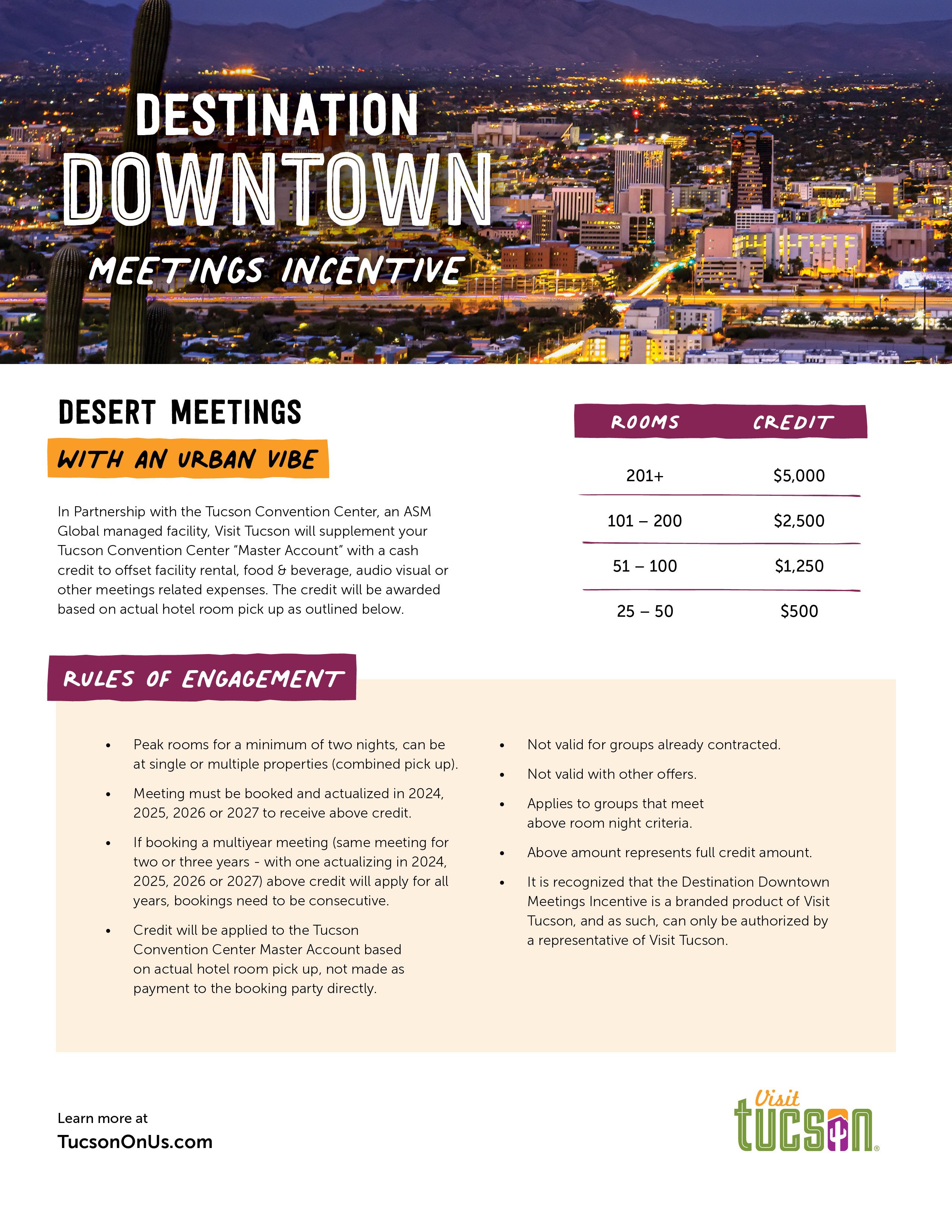 Tucson On Us | Booking Incentive | Visit Tucson