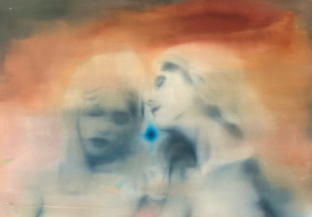 Detail of painting by Laura Bochet on display at Distortion Society in ...