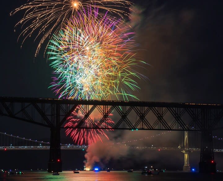 Fireworks Spectacular at the Walkway Over the Hudson