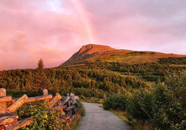 alaska sunrise and sunset summer