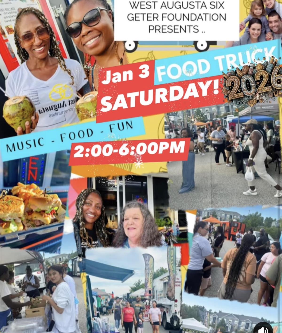Food Truck Saturdays with the West Augusta Six Geter Foundation