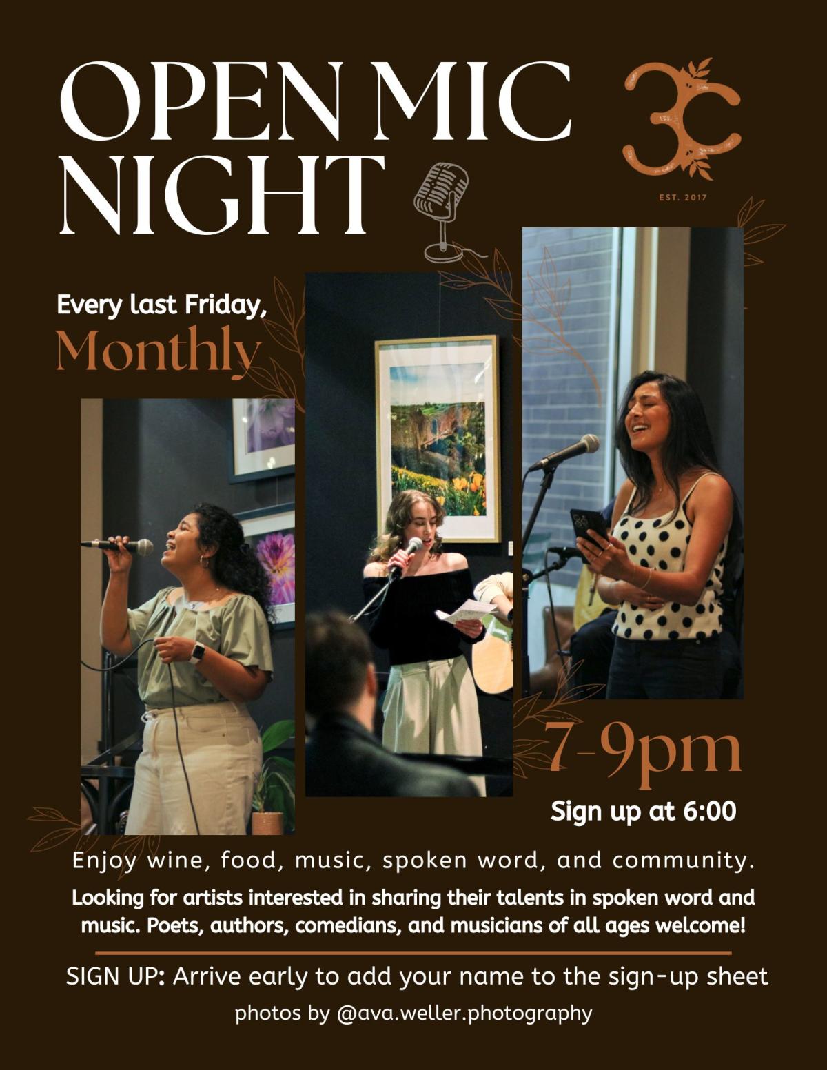 Open Mic Night at Third Culture Coffee | Bellevue, WA
