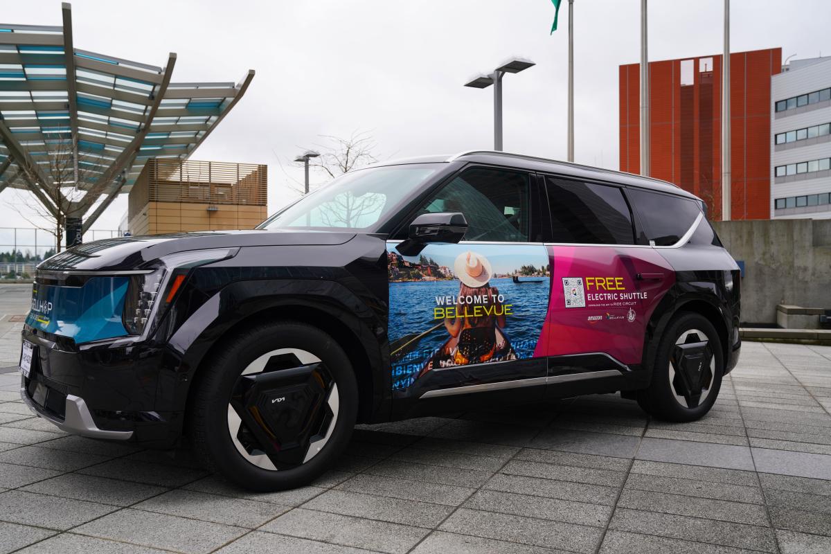 Bellevue's Free BellHop Shuttle Service Adds 3 New KIA EV9 Vehicles
