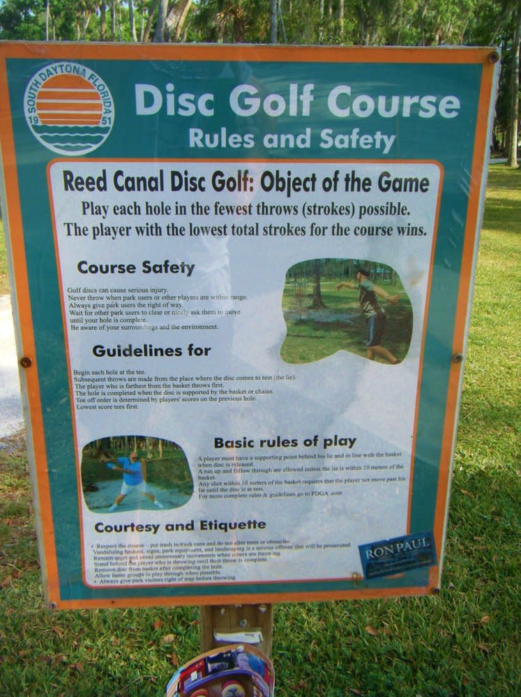 disc golf disc rules