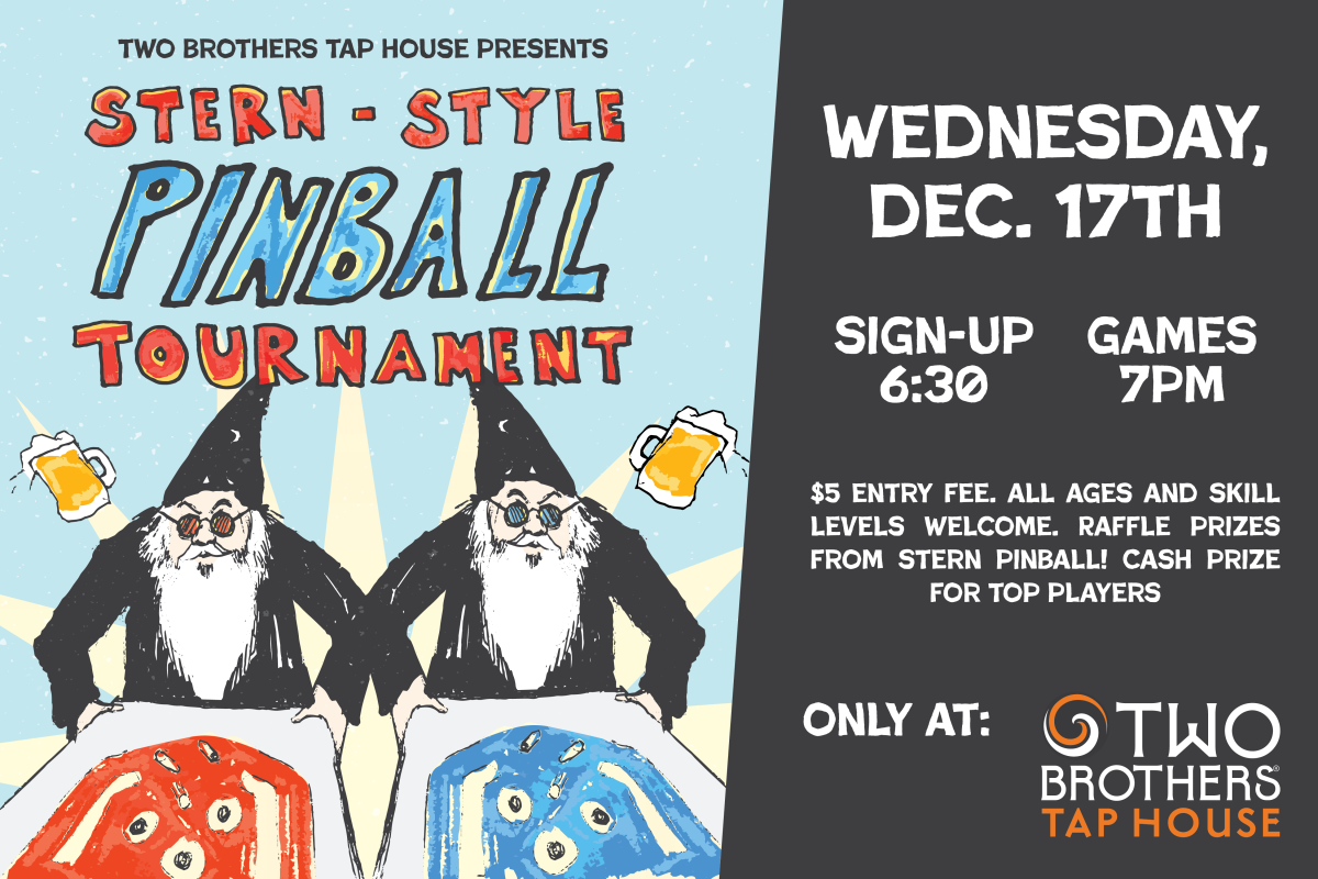Stern-Style Pinball Tournament at Two Brothers Tap House