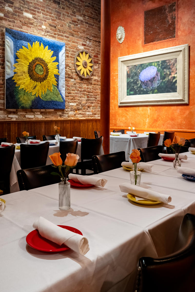 Sunflower Room | Isabella's Taverna & Tapas Bar | Frederick, MD