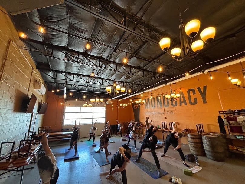 Beer Then Yoga at Monocacy Brewing