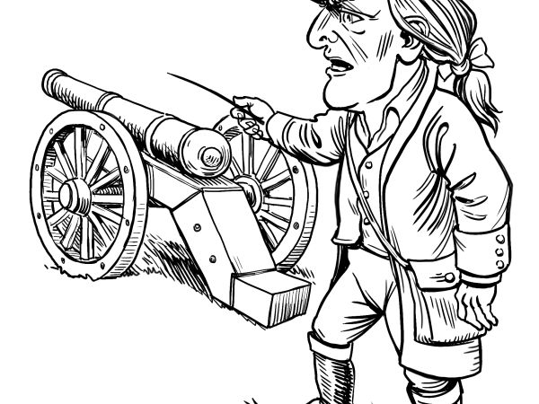 civil war cannon coloring page