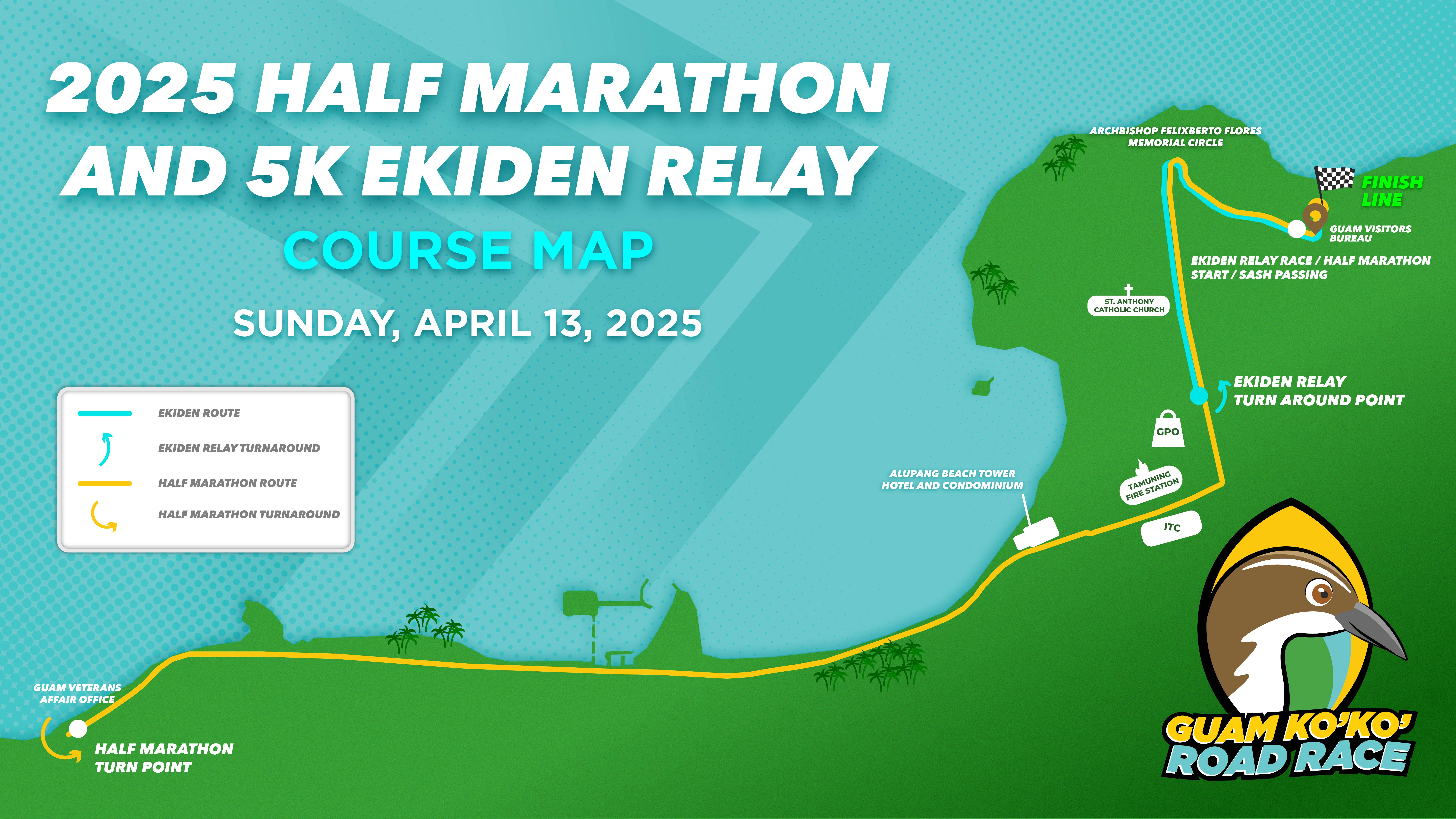 グアム マラソン ツアー ハーフ 駅伝 チーム ティーム 登録 エントリー 2025