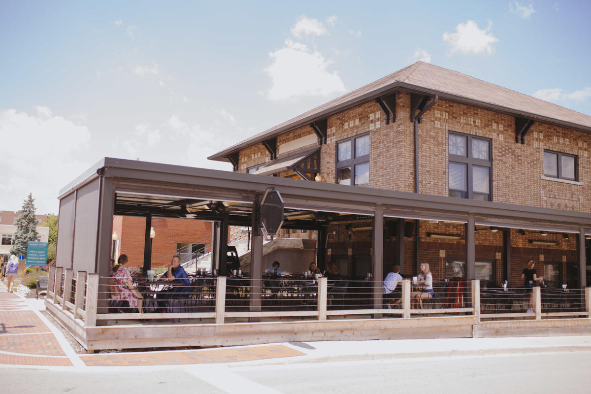 outdoor library cafe