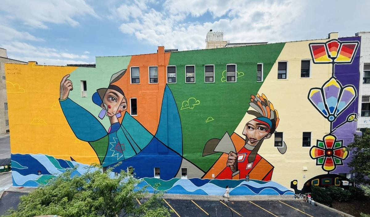 Lenape Mural in Scranton | Indigenous Heritage in Lackawanna County