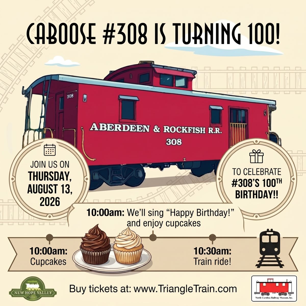 Happy Birthday #308! at New Hope Valley Railway | New Hill, NC 27562