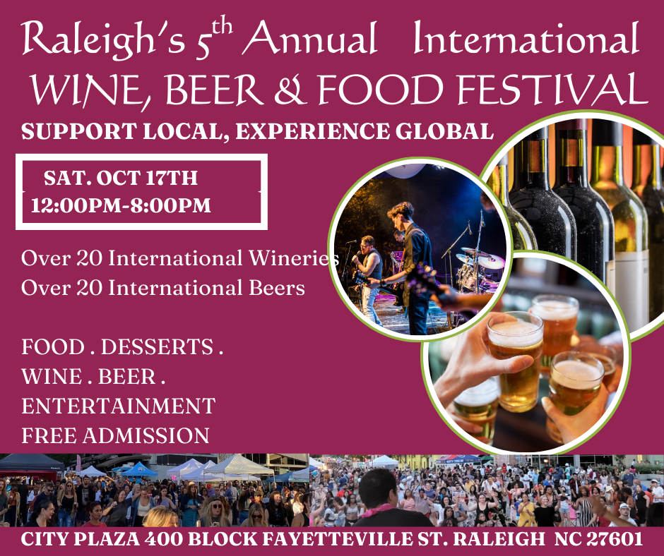 Raleigh's International Wine & Beer Festival 2026 | Raleigh, NC 27601