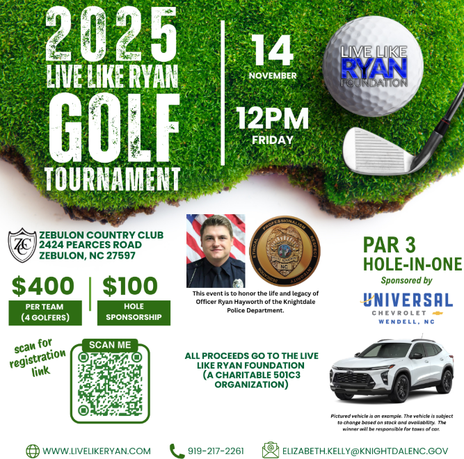 Live Like Ryan Golf Tournament | Zebulon, NC 27597