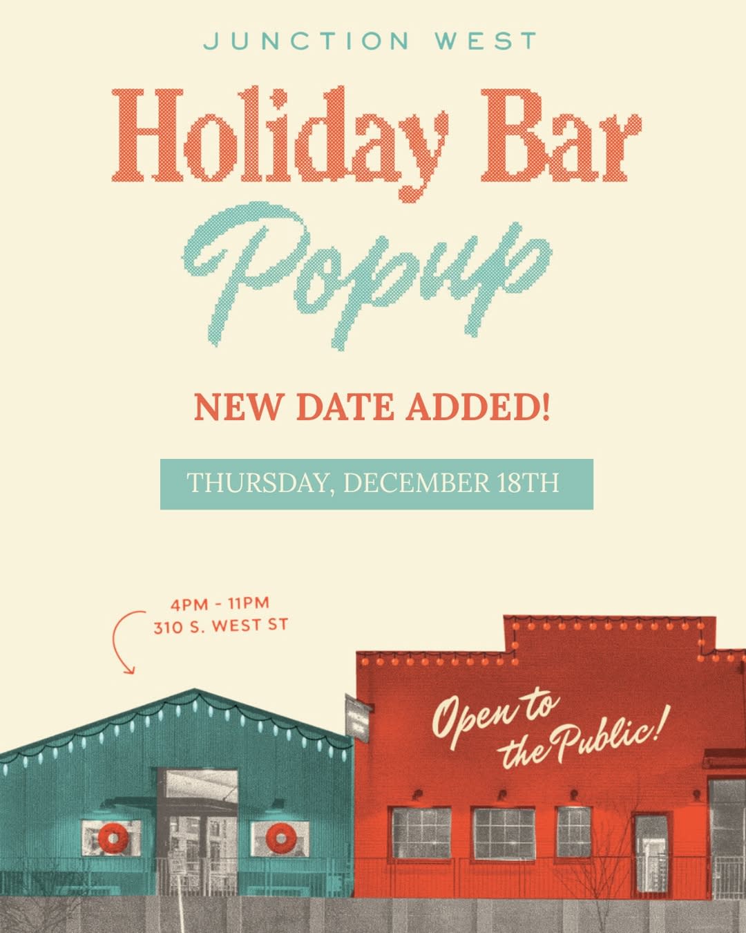 Holiday Bar Popup at Junction West | Raleigh, NC 27603