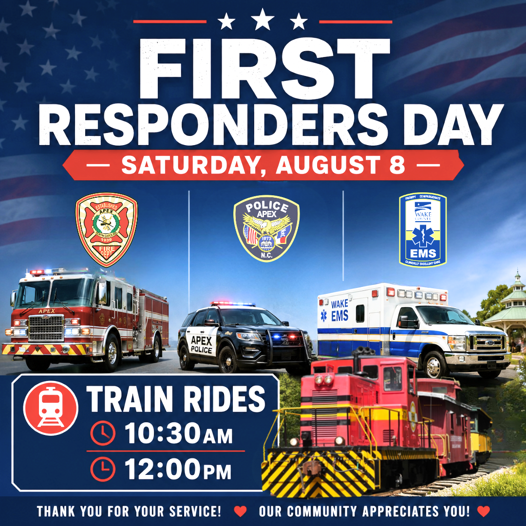 First Responders Day at New Hope Valley Railway | New Hill, NC 27562