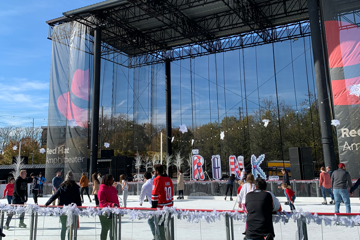 THE RINK Brings Ice Skating Back to Downtown Raleigh's Red Hat Amphitheater