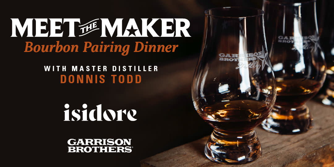 Meet the Maker Bourbon Pairing Dinner with Donnis Todd and Kipp Bangham