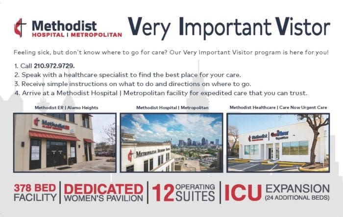 Very Important Visitor - Methodist Hospital Metropolitan - Microsites ...