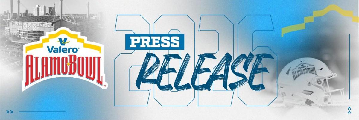2026 Valero Alamo Bowl set for Tuesday, December 29 at 8:00 p.m. CT