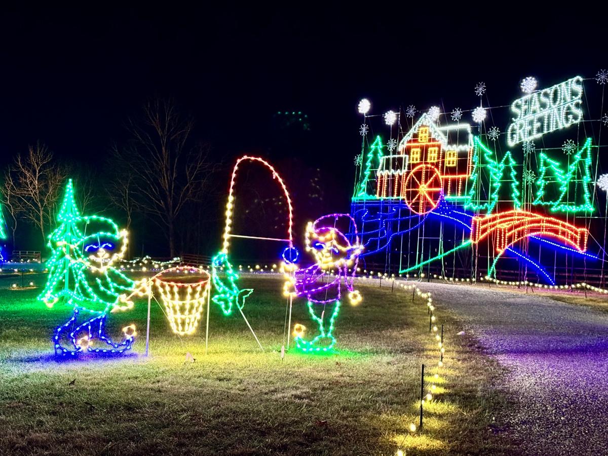 Drive Through Christmas Light Show in Bryson City For Family Fun