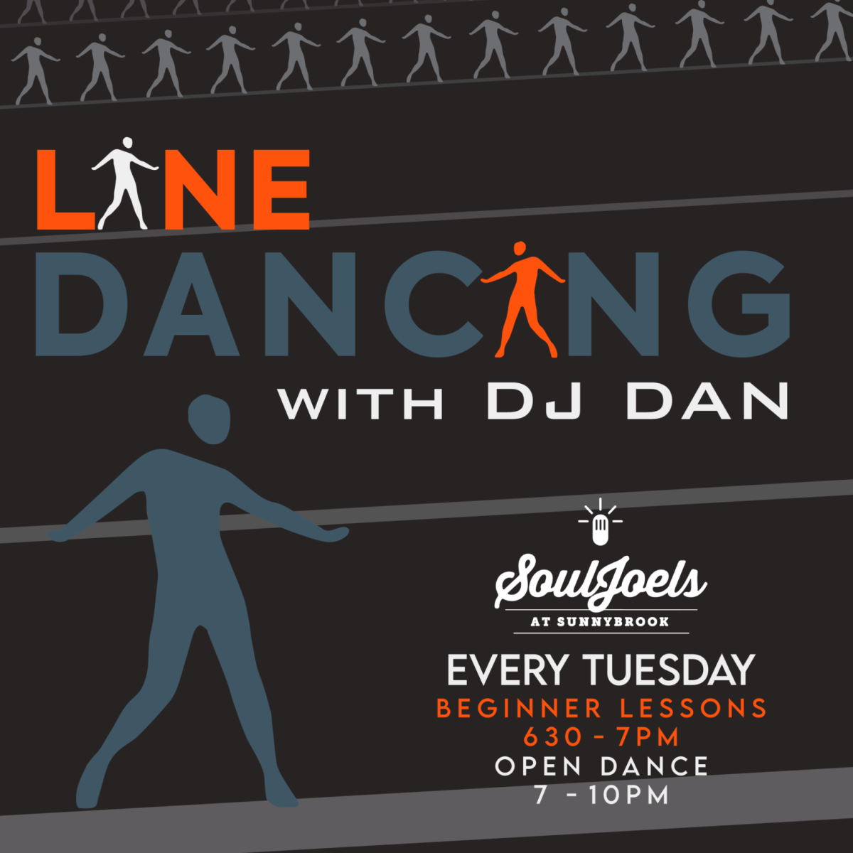 Line Dancing inside SunnyBrook Ballroom