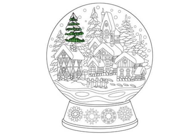 color me christmas coloring book