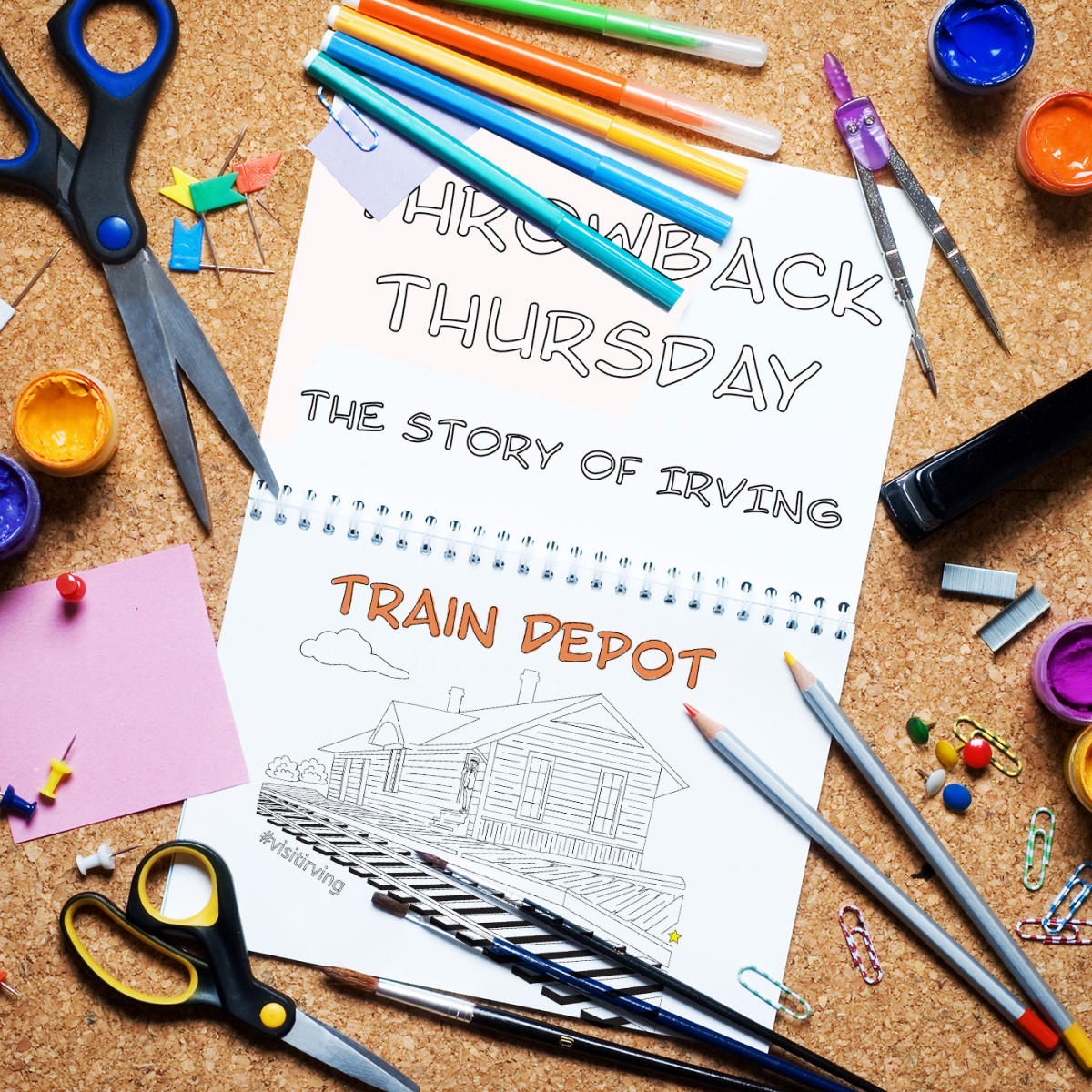 The Story of Irving's Train Depot & Activity Book | Irving CVB